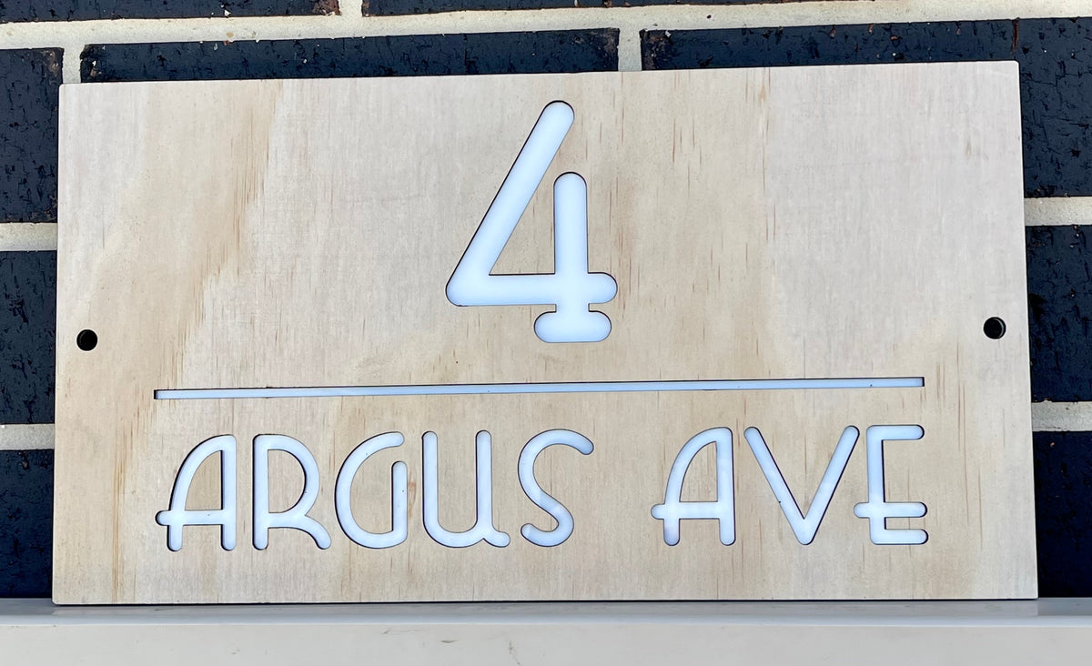 House Number & Street Sign – N&K Custom Creations